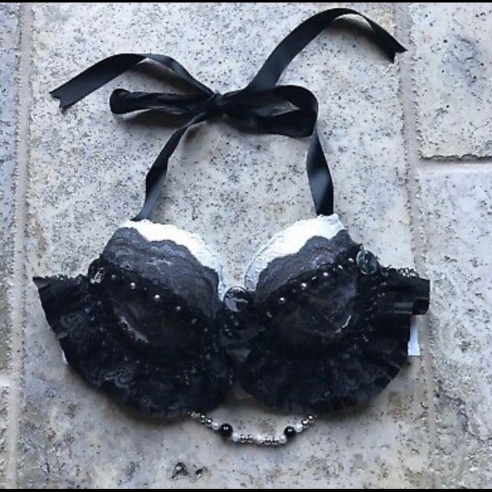 Horror Themed Rave Bra - Gem